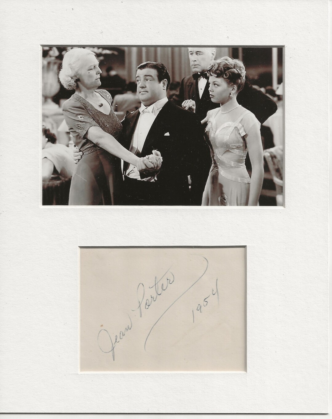 Jean Porter Abbott and Costello Signed Genuine Authentic Autograph UACC ...