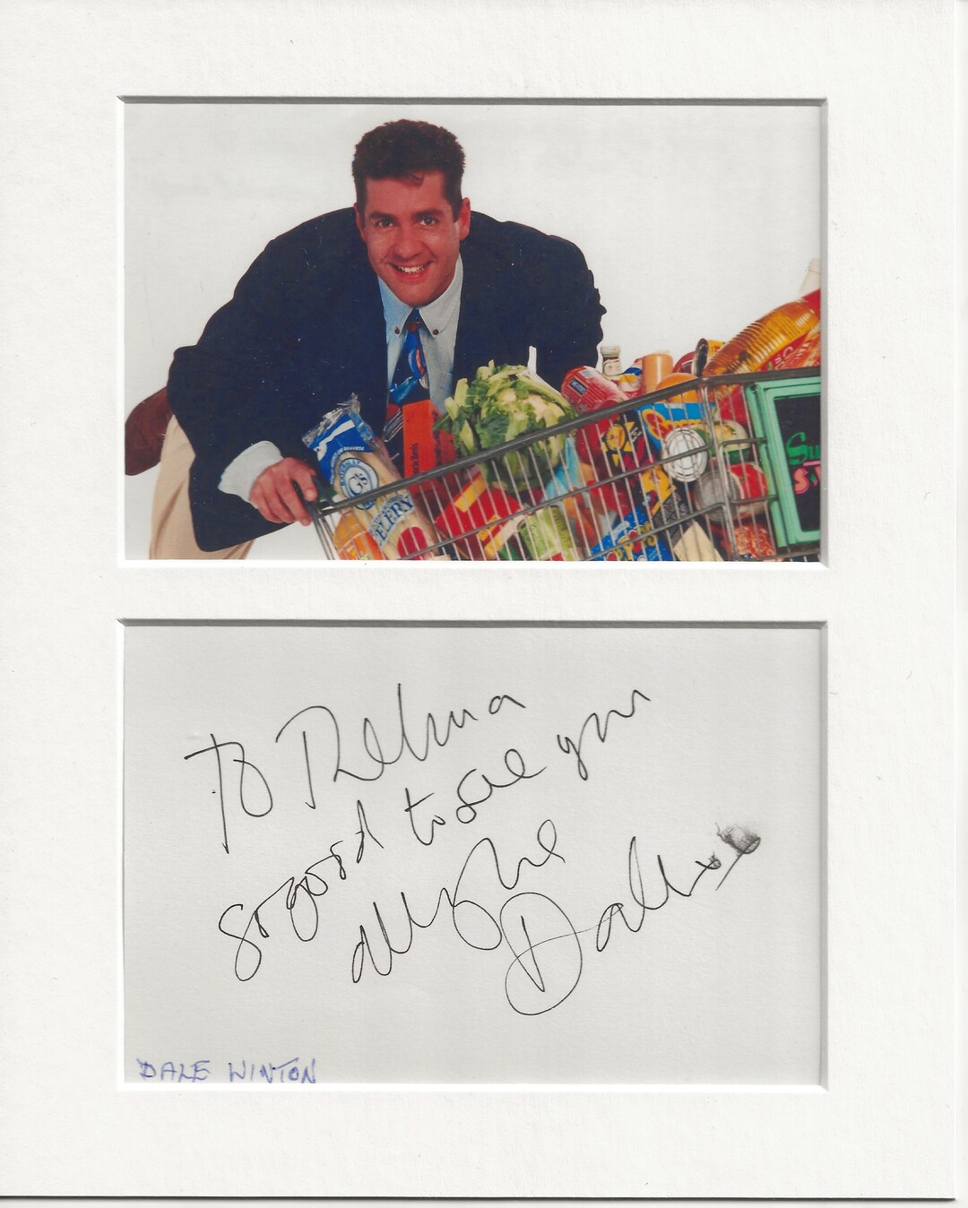 Dale Winton Supermarket Sweep Signed Genuine Authentic Autograph UACC ...