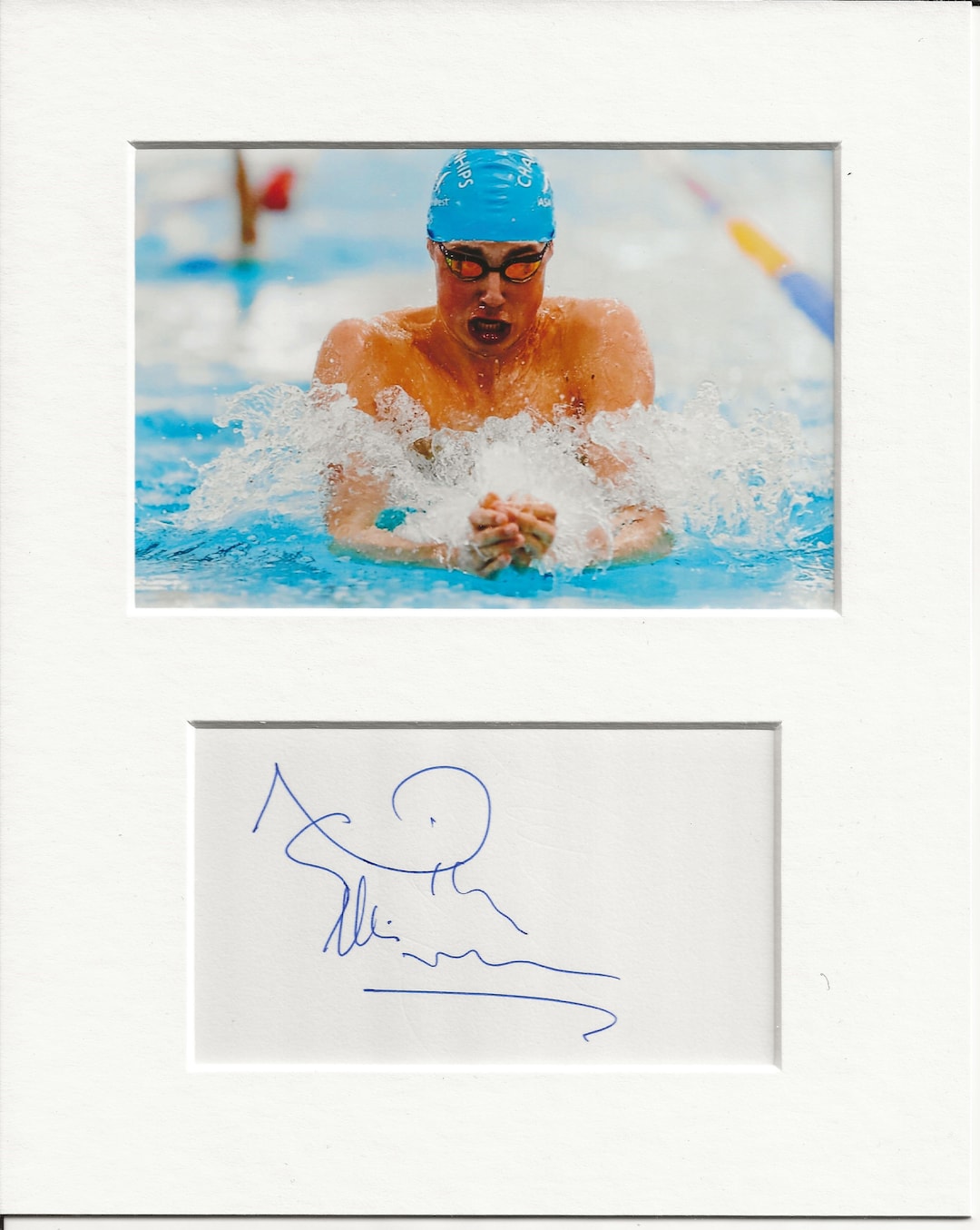 Nick Gillingham Swimming Signed Genuine Authentic Autograph Signature ...