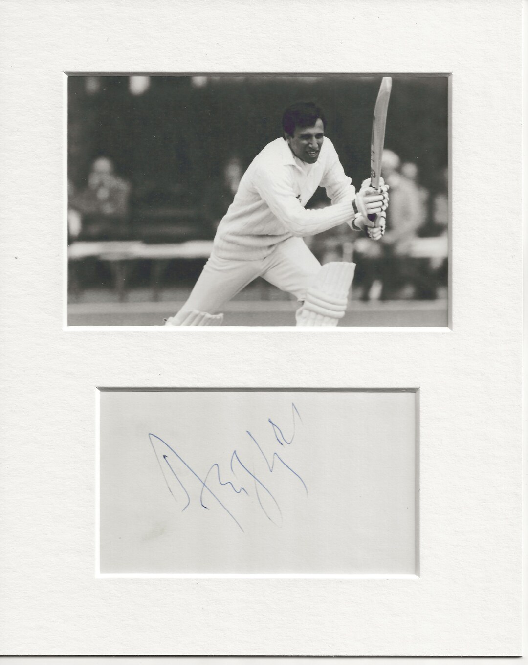 Asif Iqbal Cricket Signed Genuine Authentic Autograph Signature UACC RD ...