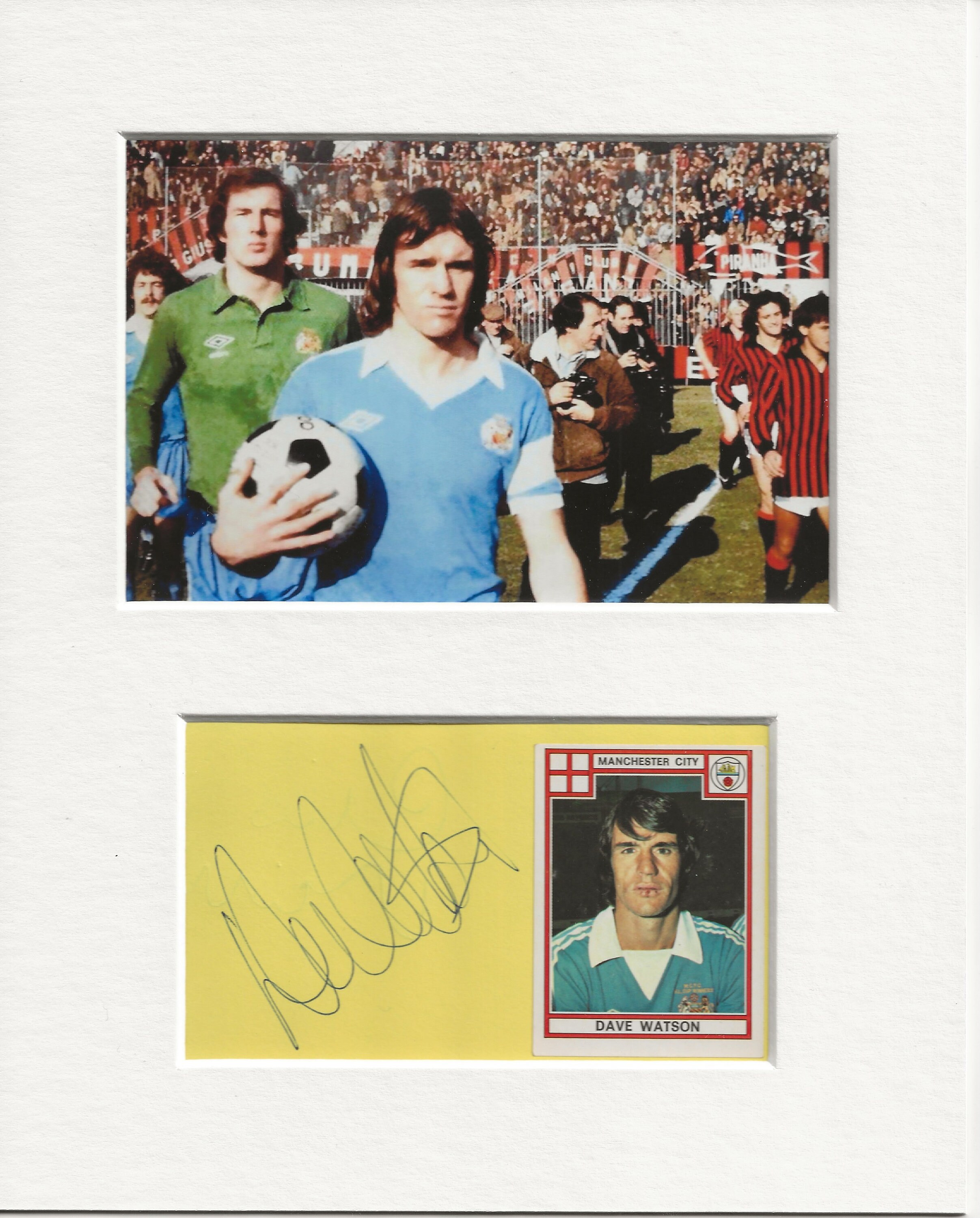 Dave Watson Manchester City Signed Genuine Authentic Autograph ...
