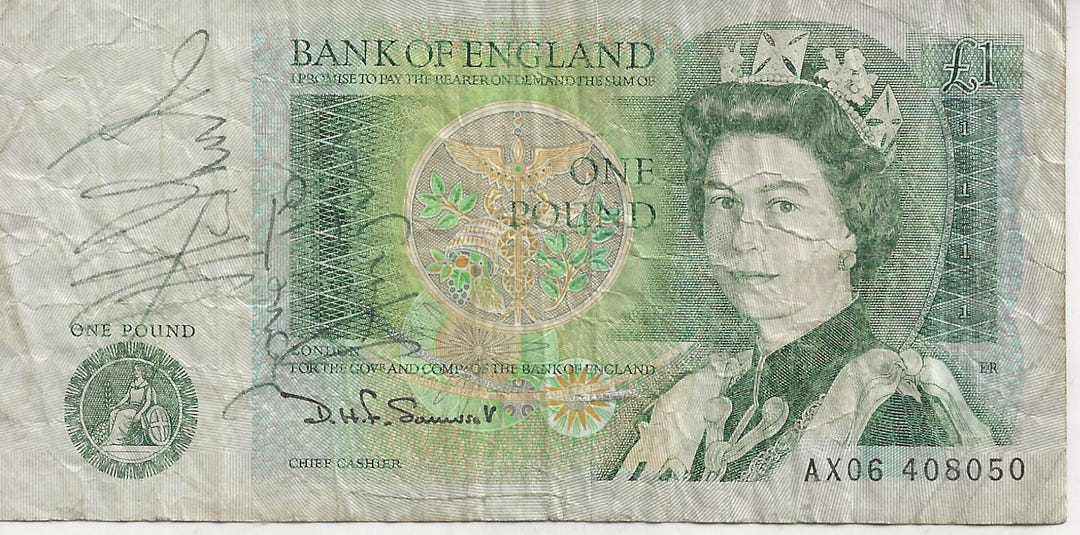 Alan Minter Signed Genuine Signature Autograph Banknote Boxing UACC RD ...