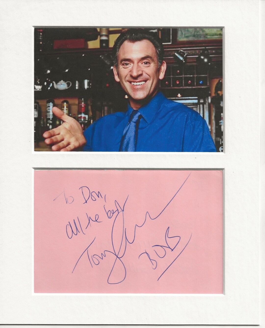 Tony Audenshaw Emmerdale Signed Genuine Authentic Autograph Signature ...