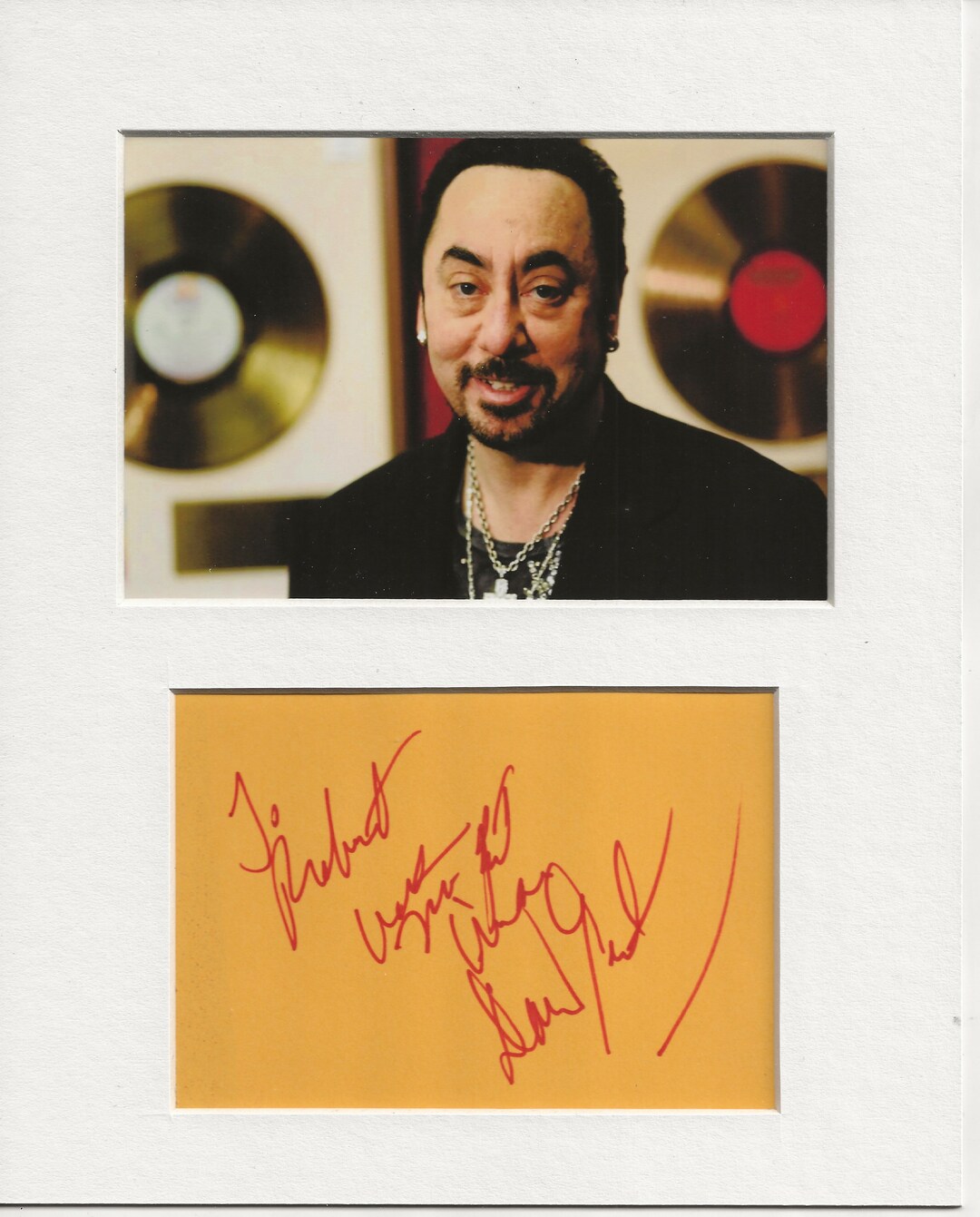 David Gest Music Signed Genuine Authentic Autograph Signature UACC RD ...