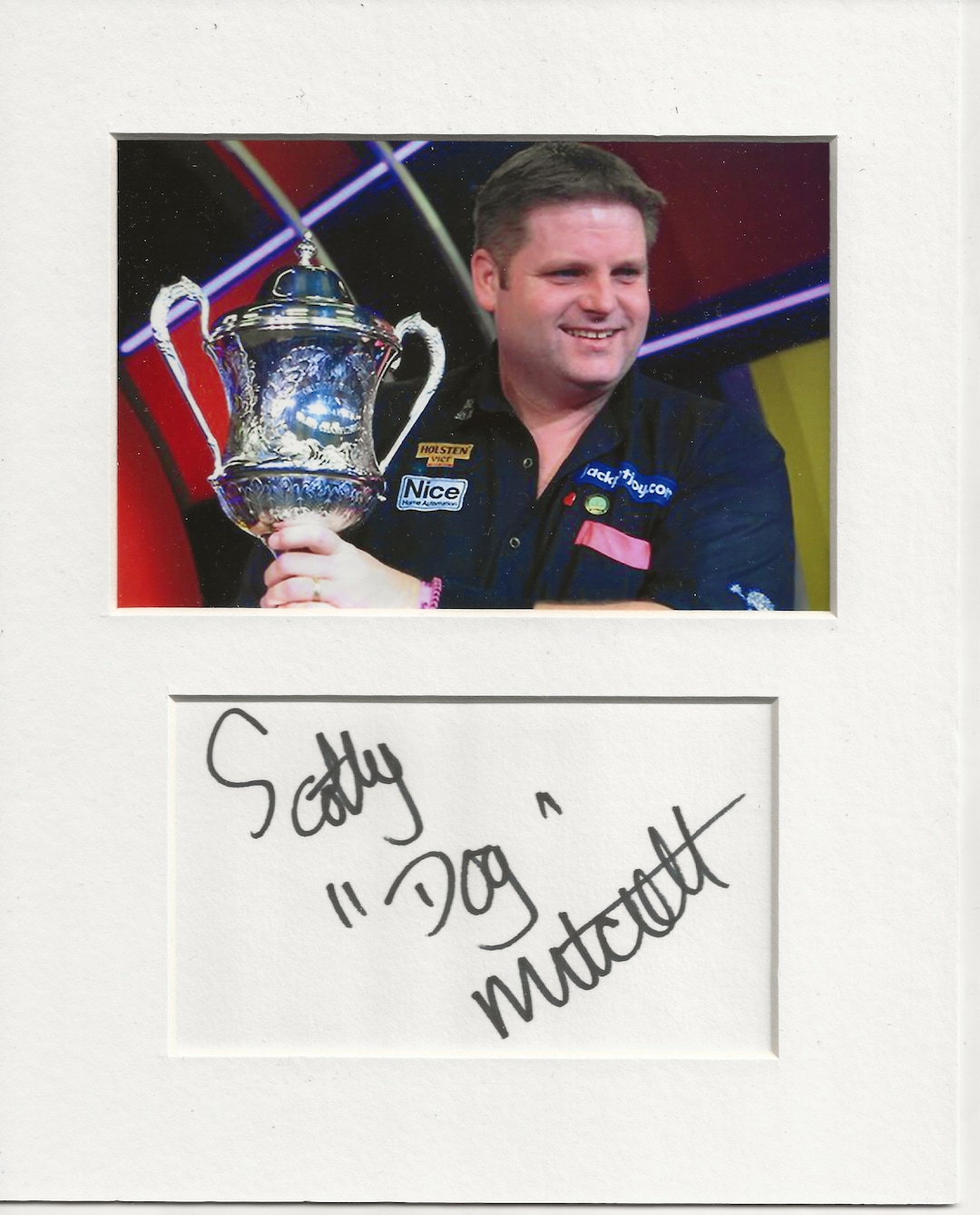 Scott Mitchell Darts Signed Genuine Authentic Autograph Signature UACC ...