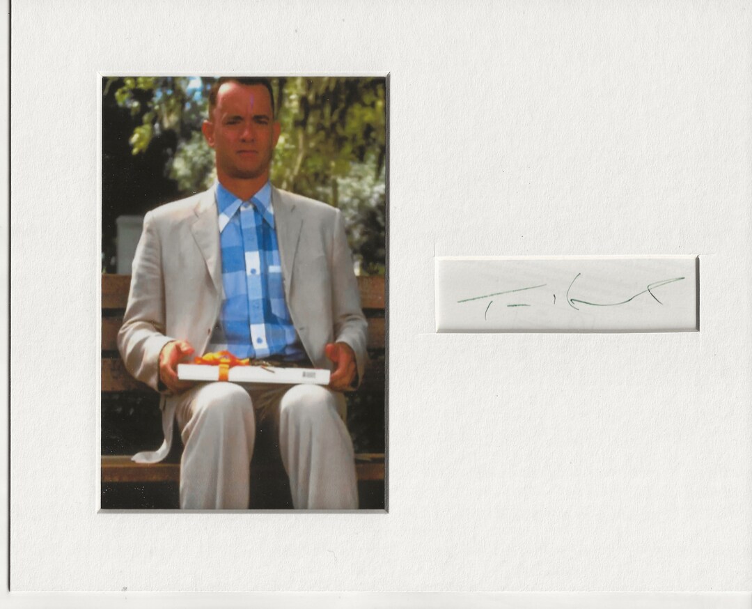 Tom Hanks Forrest Gump Signed Genuine Authentic Autograph UACC RD AFTAL ...