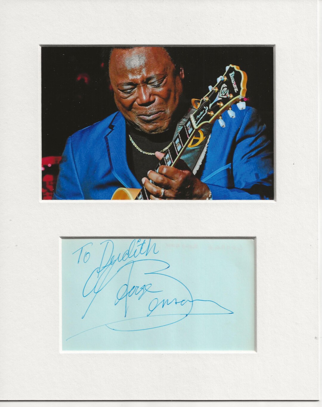 George Benson Music Signed Genuine Authentic Autograph Signature UACC ...