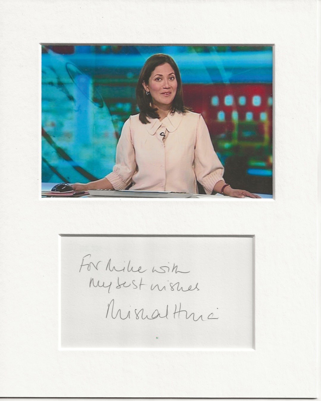 Mishal Husain News Signed Genuine Authentic Autograph Signature AFTAL 73 COA - Etsy