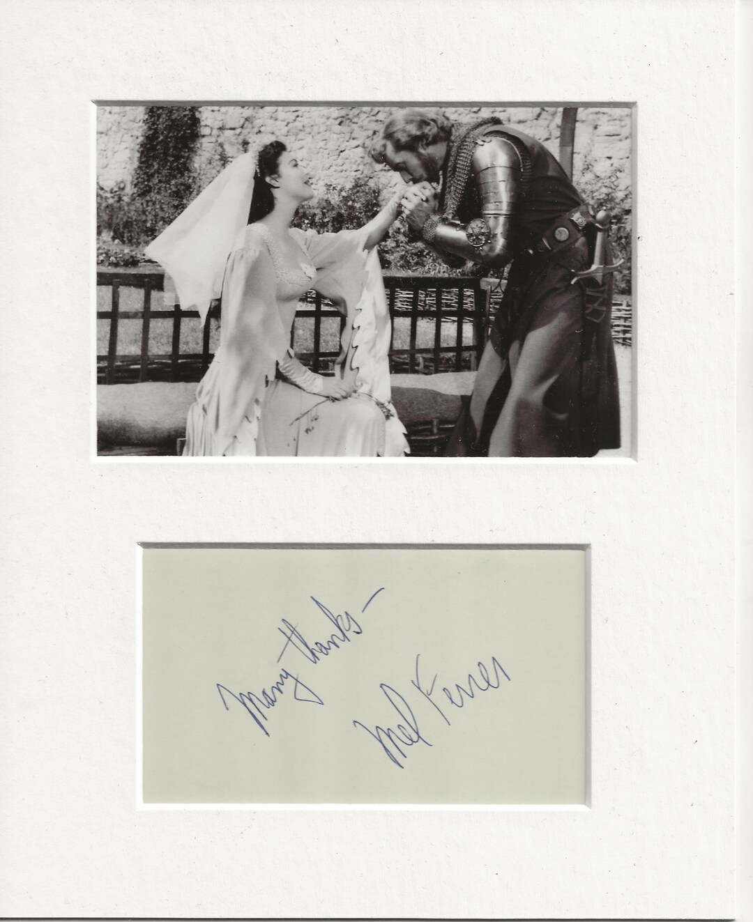 Mel Ferrer Knights of the Round Table Signed Genuine Authentic ...