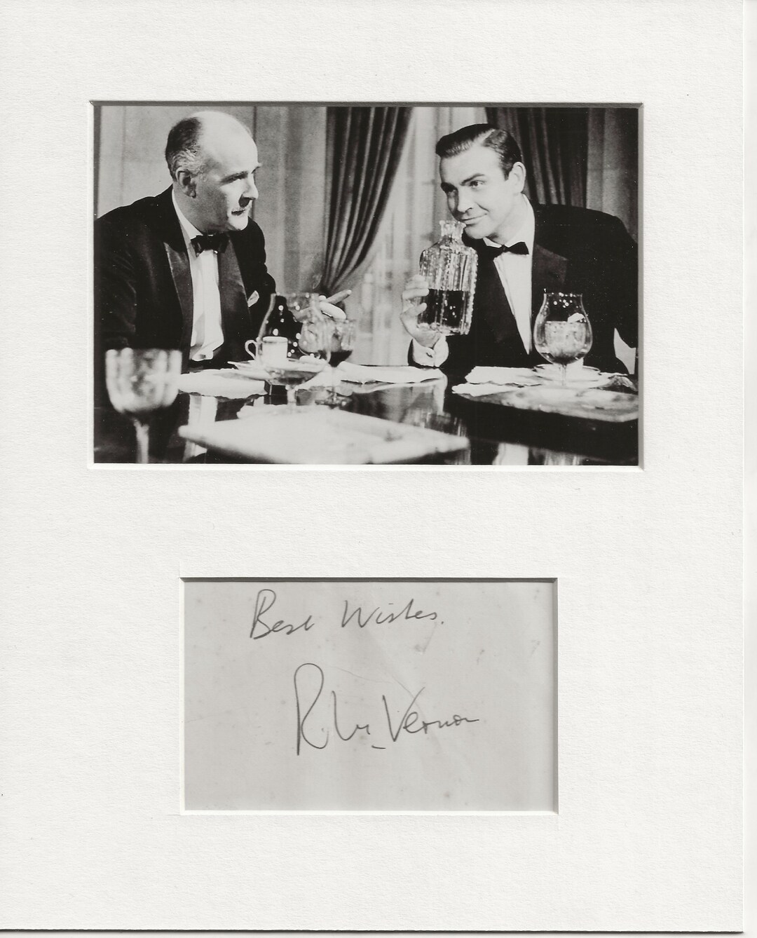 Richard Vernon James Bond Signed Genuine Authentic Autograph Signature ...
