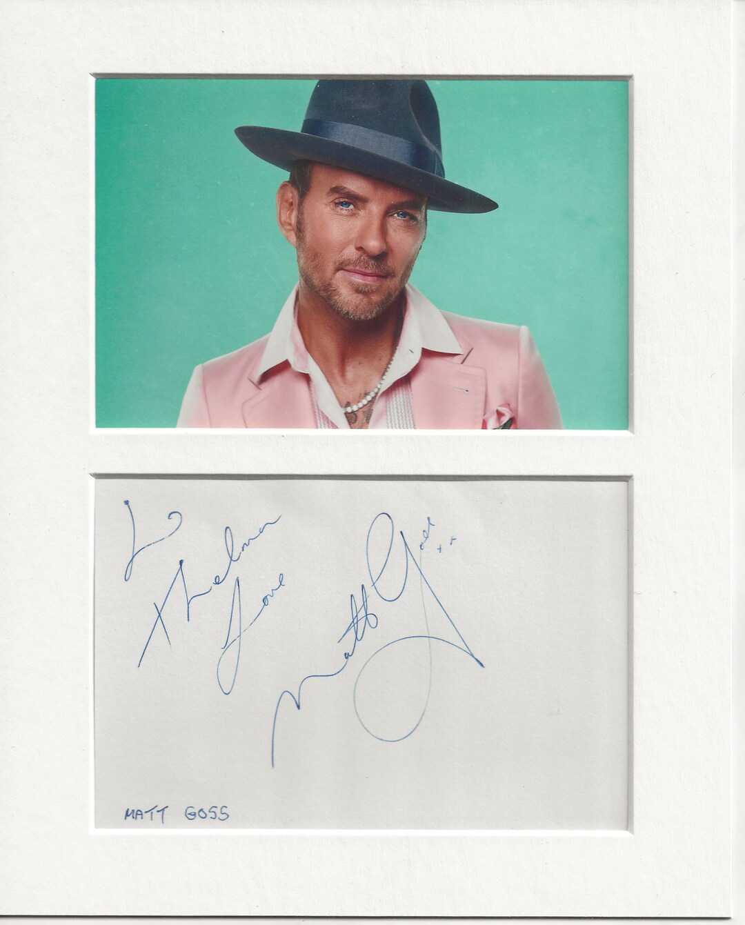 Matt Goss Bros Signed Genuine Authentic Autograph Signature UACC RD COA ...
