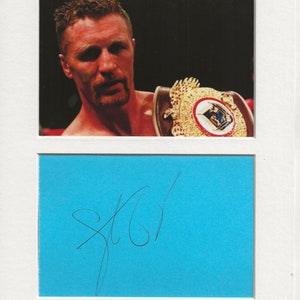 Steve Collins Boxing Signed Genuine Authentic Autograph UACC RD COA - Etsy