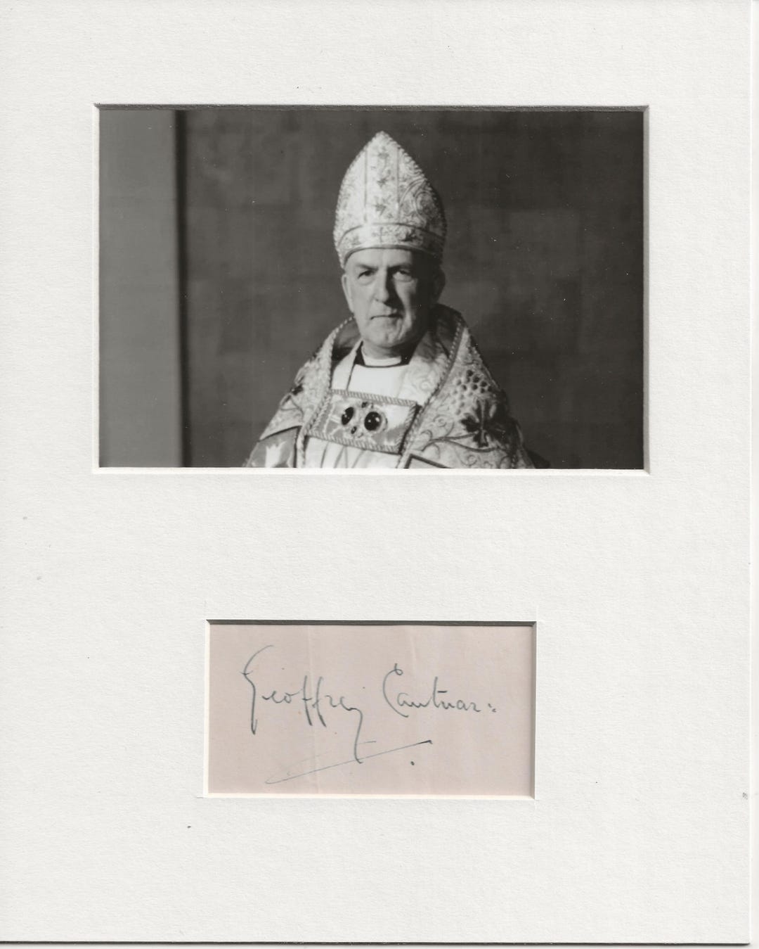 Geoffrey Fisher Archbishop of Canterbury Signed Genuine Autograph UACC ...