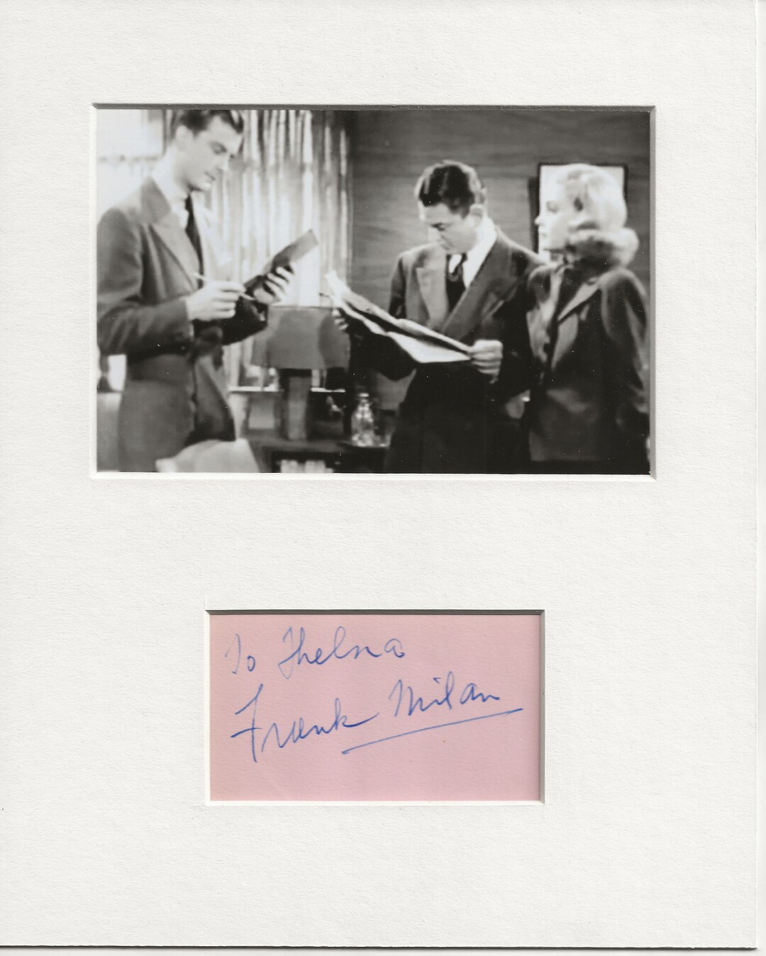 Frank Milan Danger on the Air Signed Genuine Authentic Autograph UACC ...