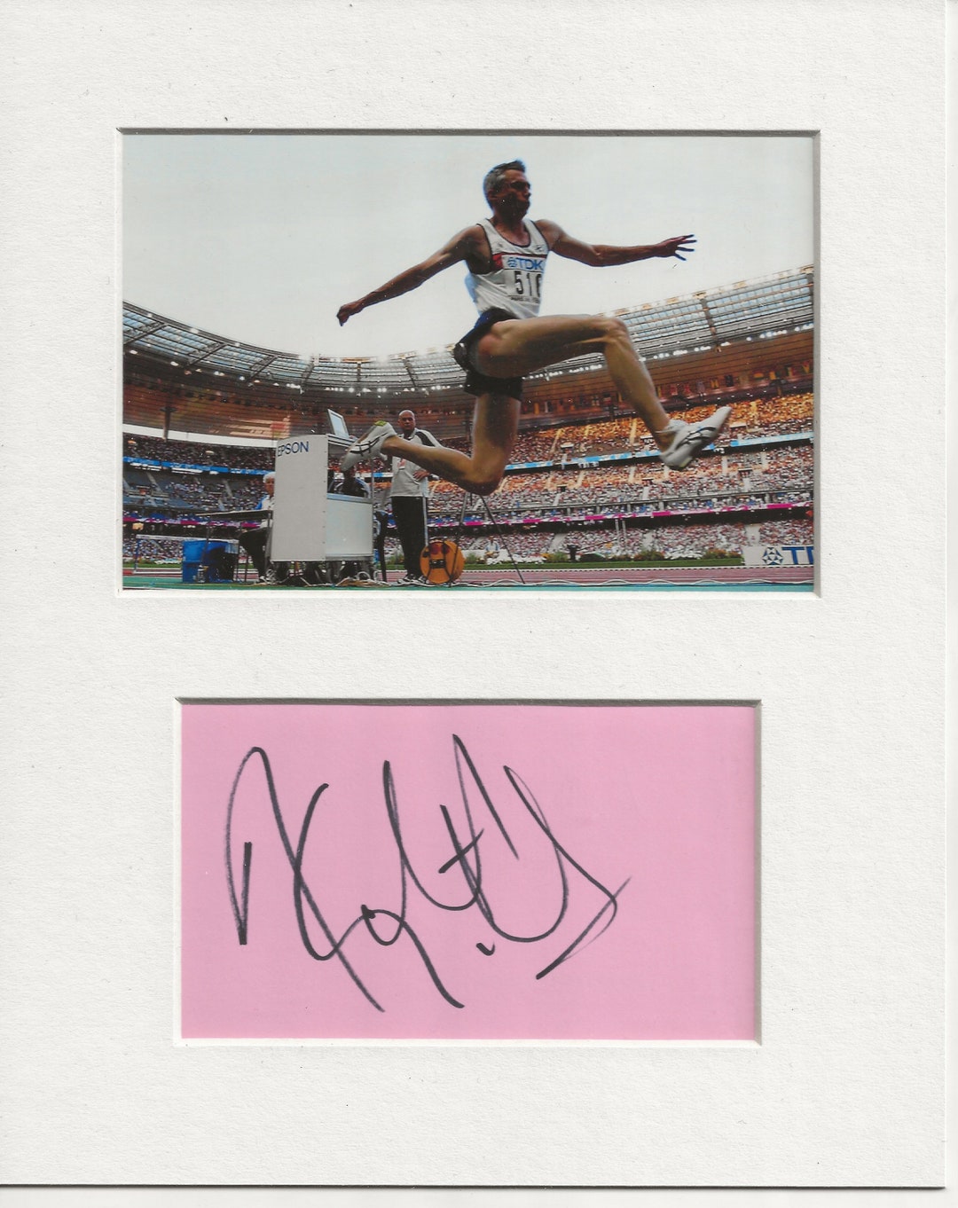 Jonathan Edwards Triple Jump Signed Genuine Authentic Autograph UACC RD ...