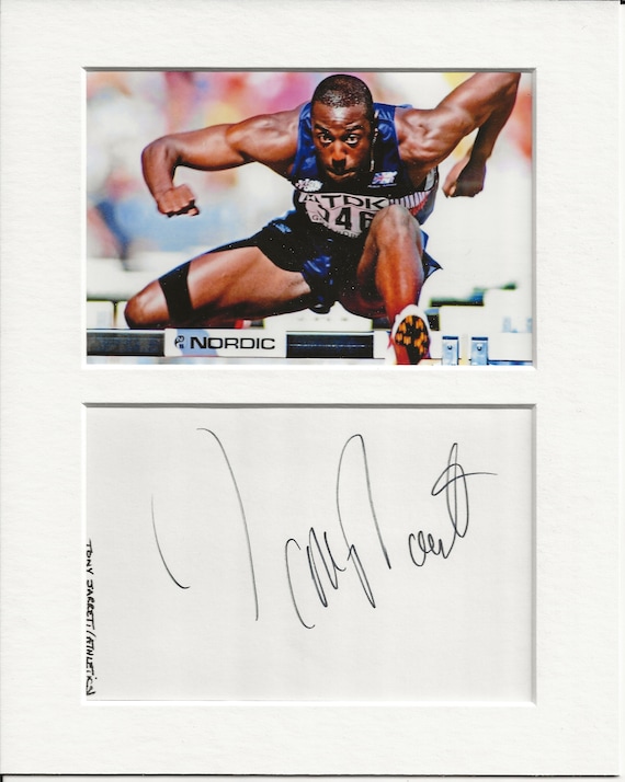 Tony Jarrett Hurdles Signed Genuine Authentic Autograph | Etsy