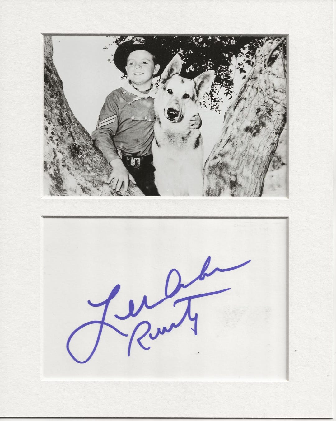 Lee Aaker the Adventures of Rin Tin Tin Signed Genuine Autograph UACC ...