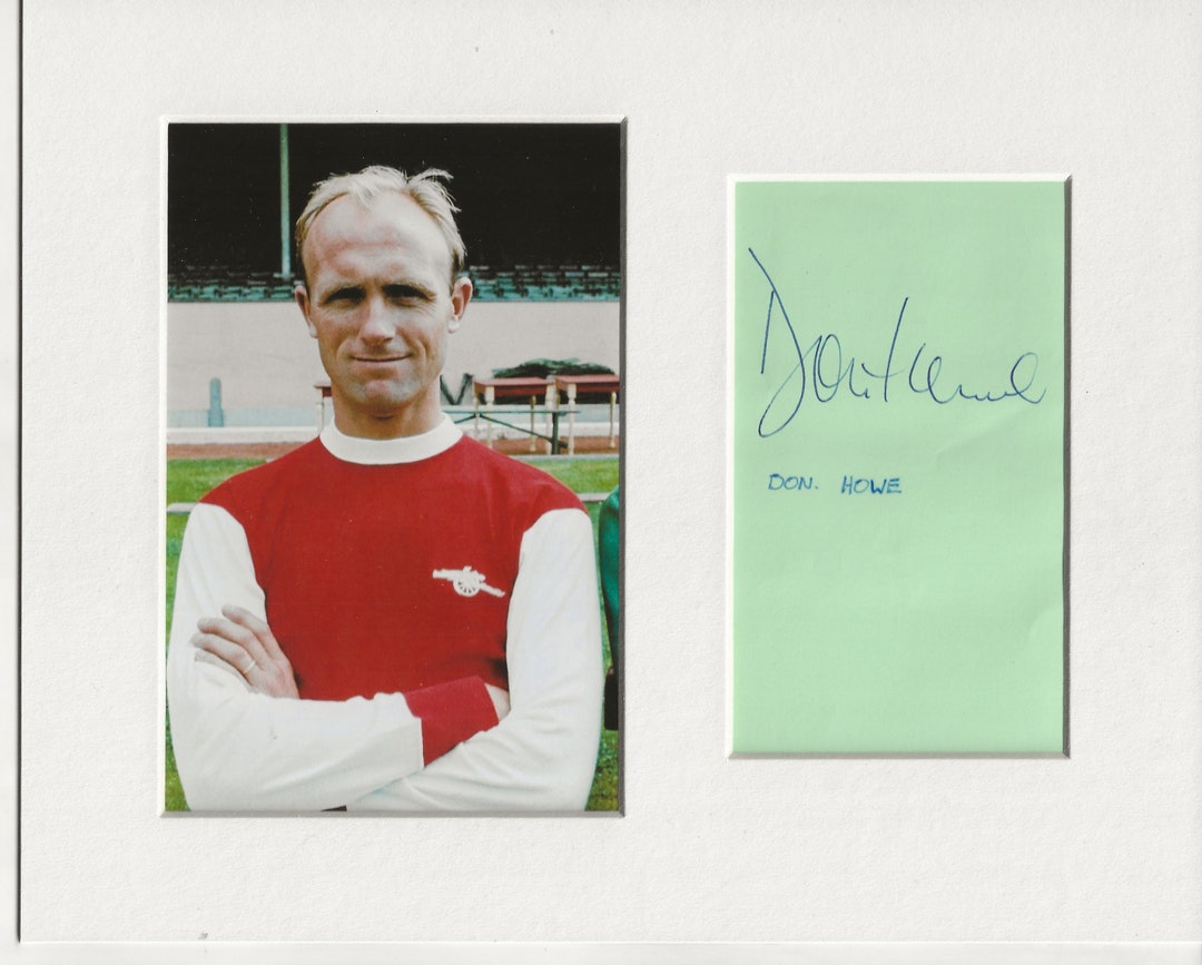 Don Howe Srsenal Signed Genuine Authentic Autograph Signature UACC RD ...