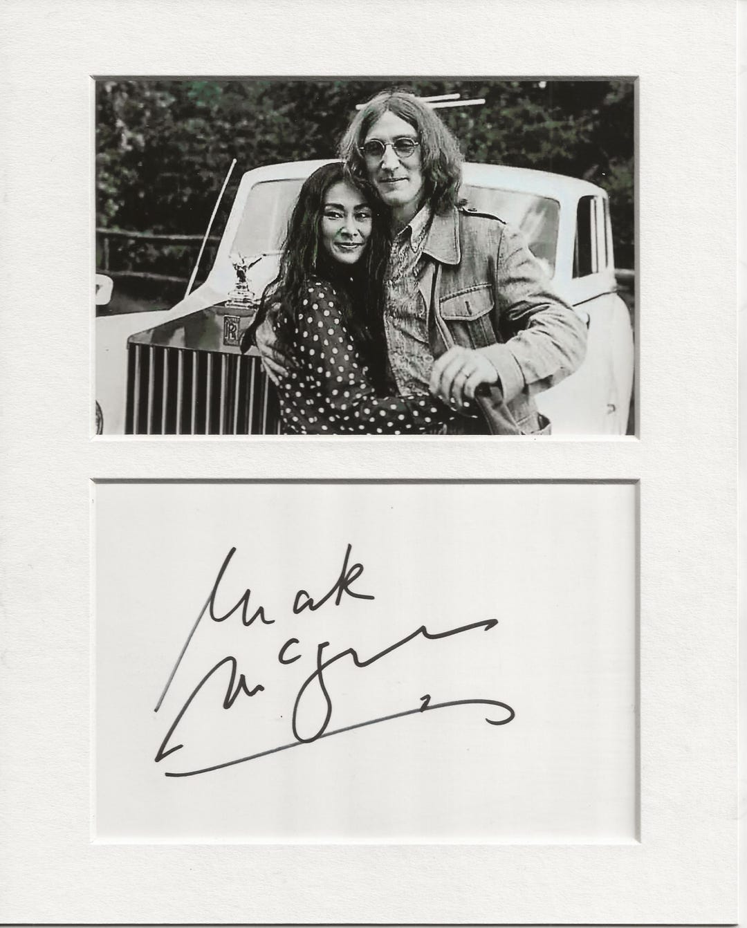 Mark Mcgann John and Yoko Signed Genuine Authentic Autograph UACC RD ...