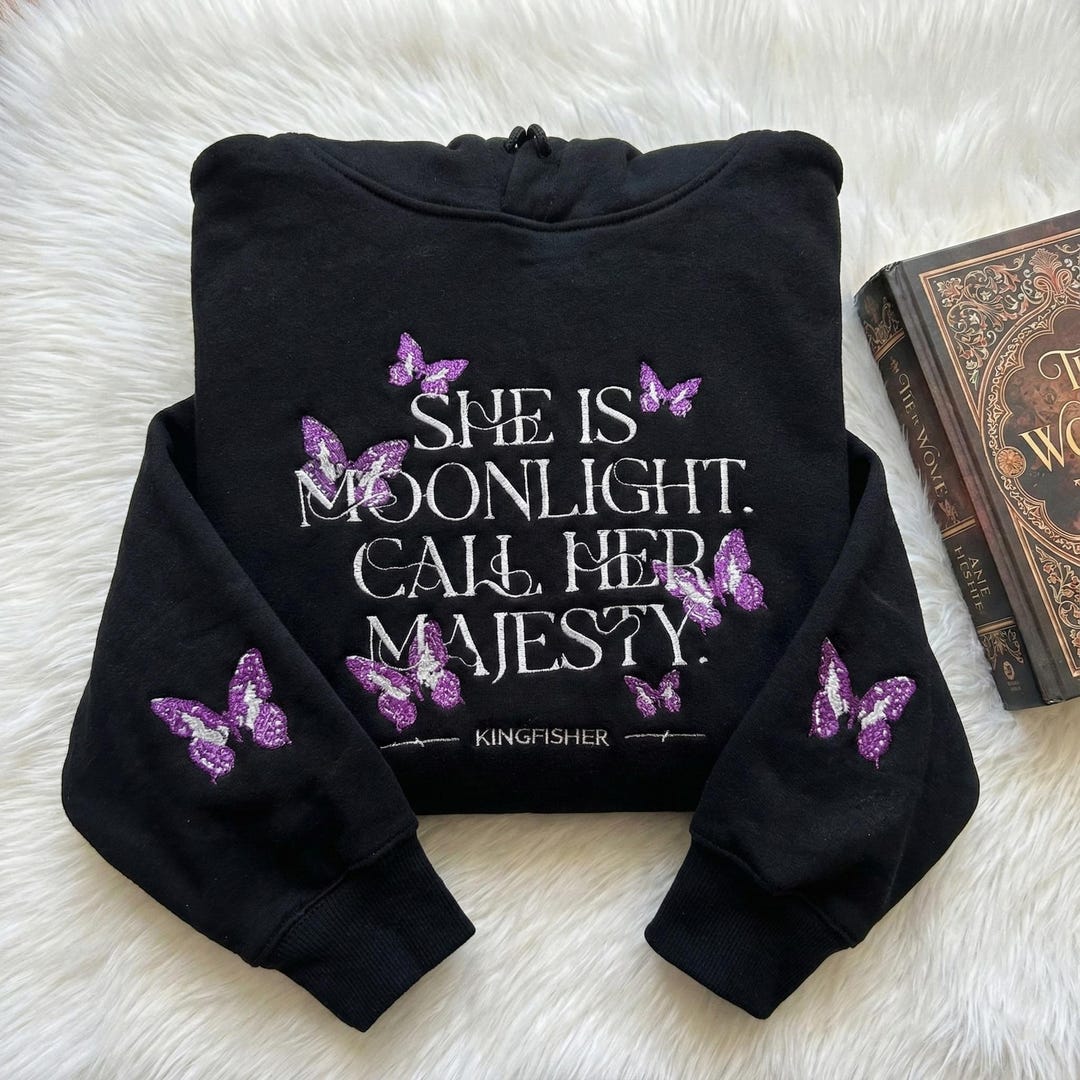 Quicksilver Kingfisher Embroidered Sweatshirt, Inspired Book Lover ...