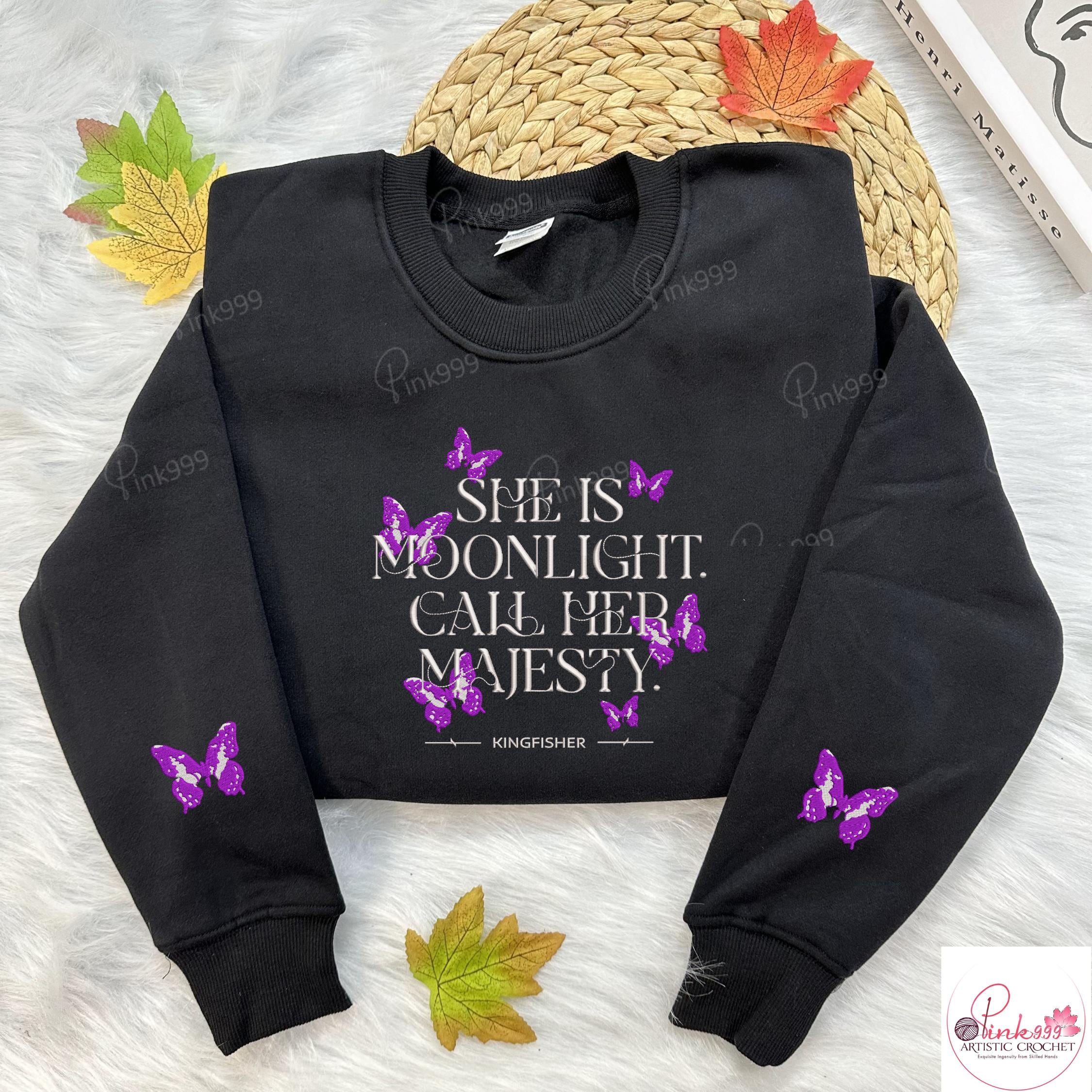 Quicksilver Kingfisher Embroidered Sweatshirt, Inspired Book Lover ...