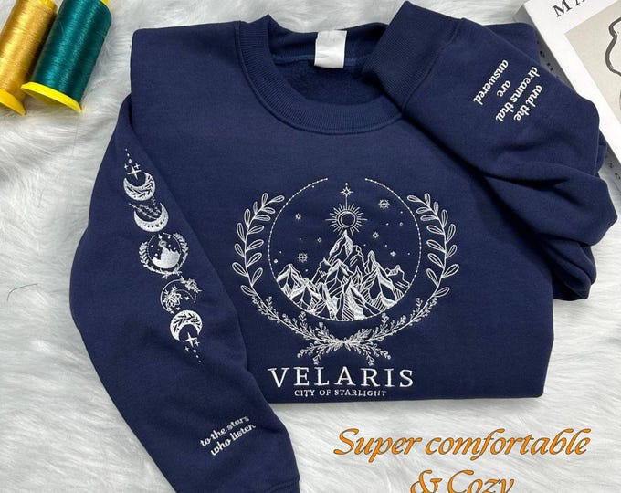 ACOTAR, Officially Licensed, Velaris, Sarah J Maas, Bookish, Crewneck ...