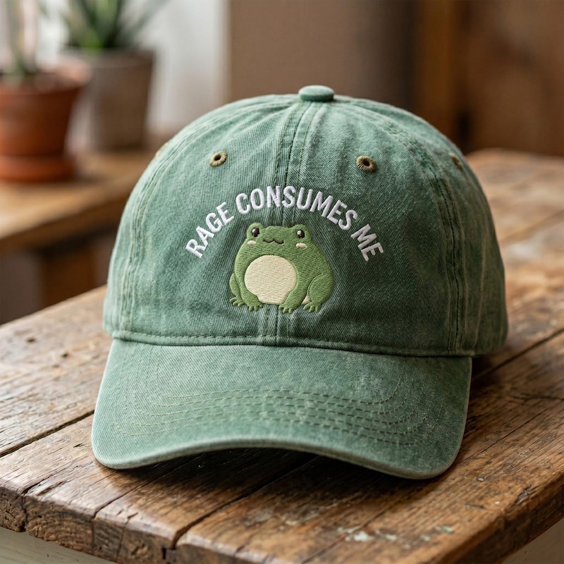 Frog Embroidered Dad Hat - Etsy