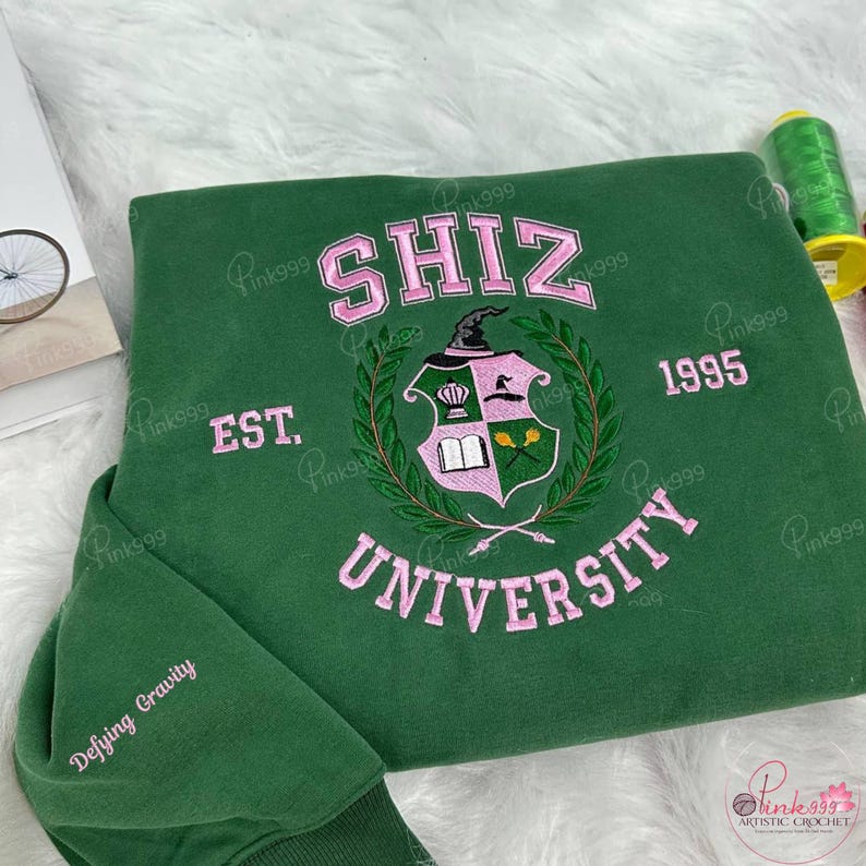 Shiz University Embroidered Sweatshirt, Wizard Shiz University ...
