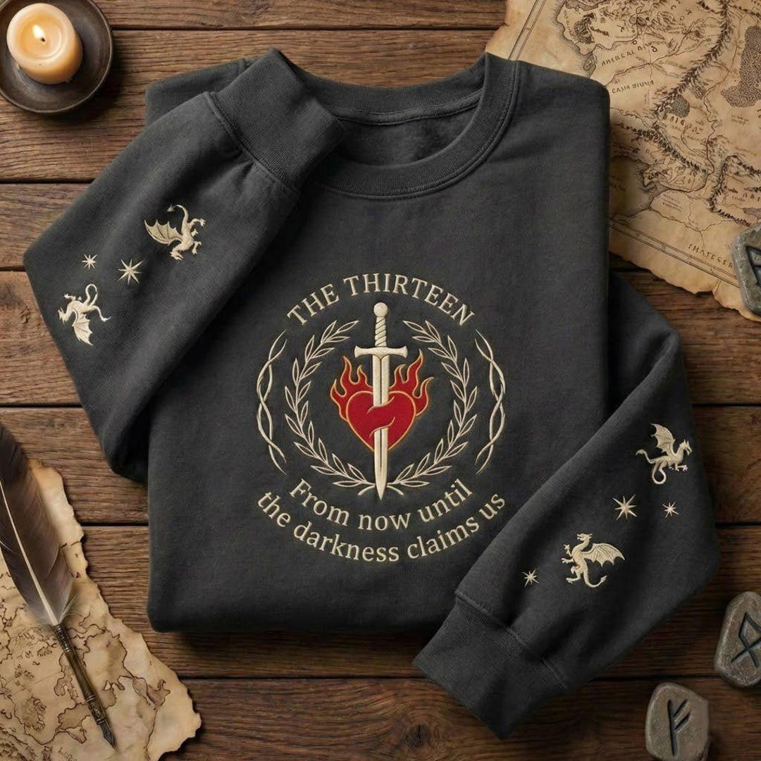 The Thirteen Remember Us Embroidered Sweatshirt, From Now Until the ...