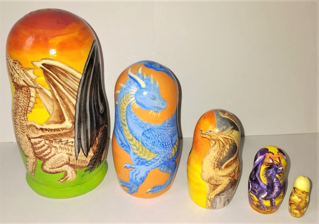 Dragons Nesting Doll - Etsy