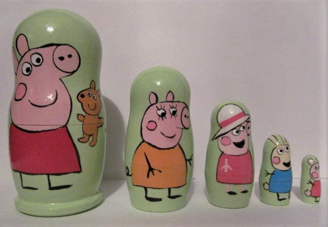 Pig Nesting Doll - Etsy