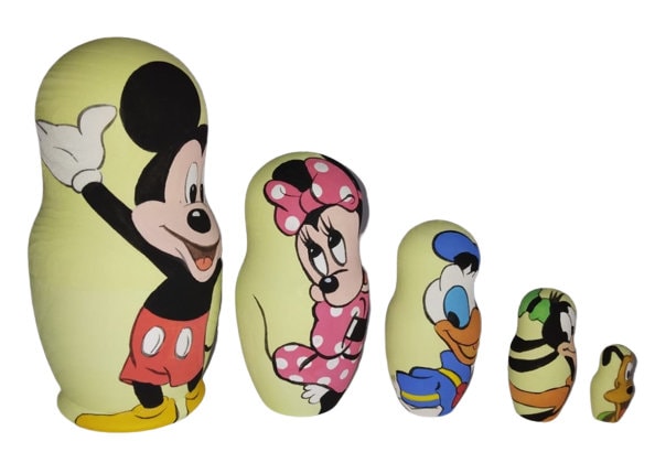 Mickey Nesting Doll - Etsy