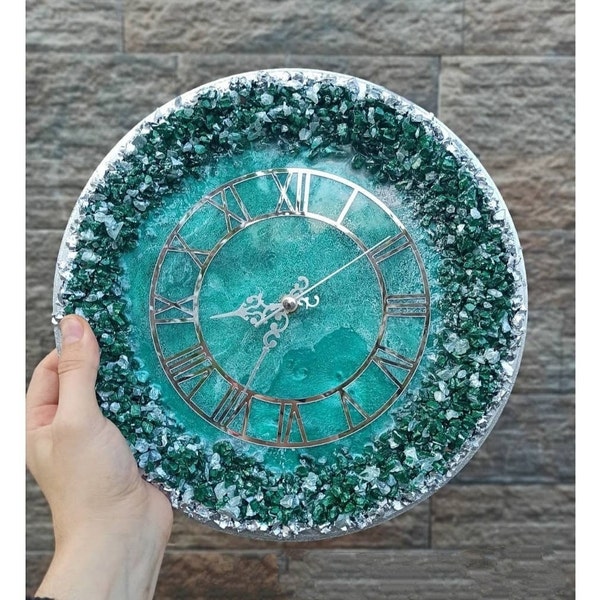 Turquoise Wall Clock - Etsy