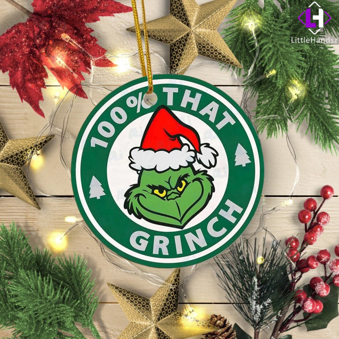 100% That Green Moster 2023 Ornament Green Moster Face With - Etsy