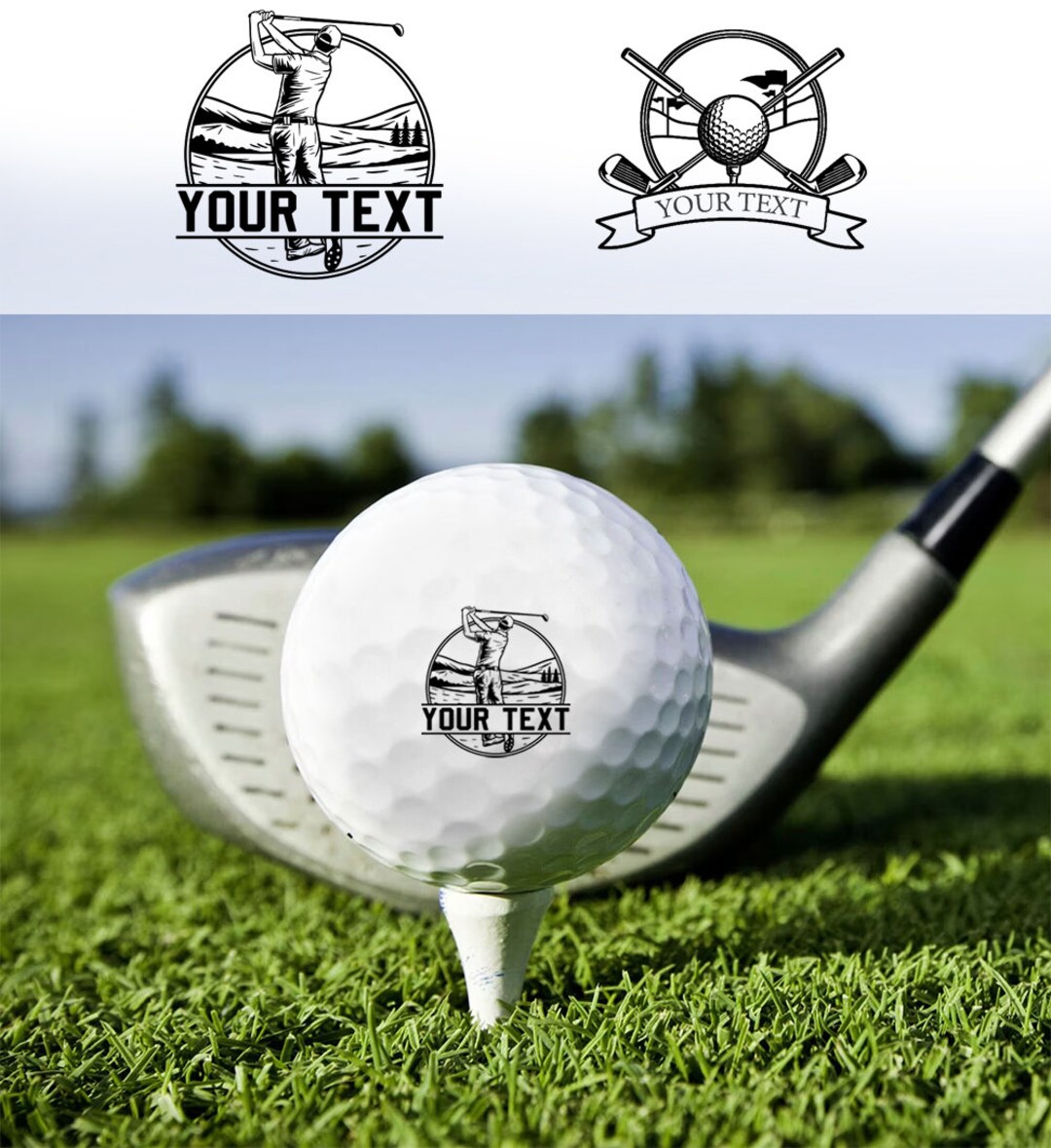 Custom Text Golf Ball, Dad Golfer Ball, Professional Golf Ball, Golf ...