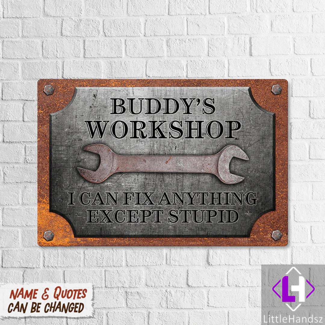 I Can Fix Anything Customized Classic Metal Signs Personalized Garage ...