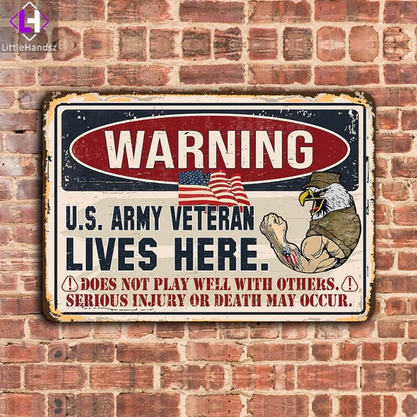 Veteran Lives Here Sign - Etsy