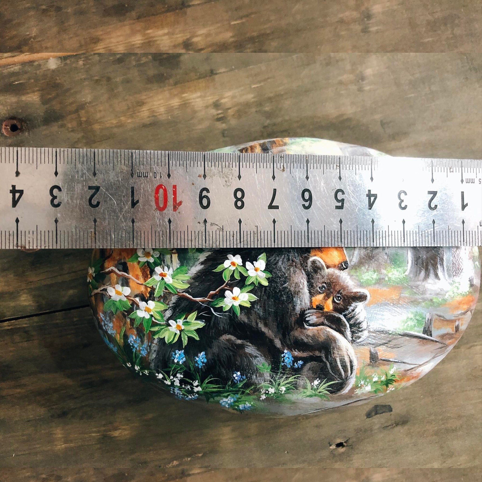 Black Bears on a Rock,gift for Mom Painted Rocks,bears Art, Gift for ...