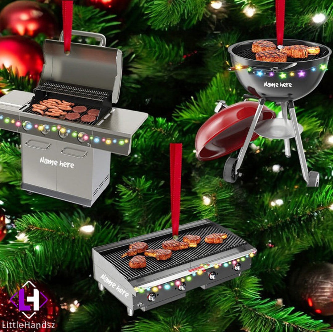 Personalized BBQ Smoker Christmas Acrylic/wooden Ornament, Grill ...