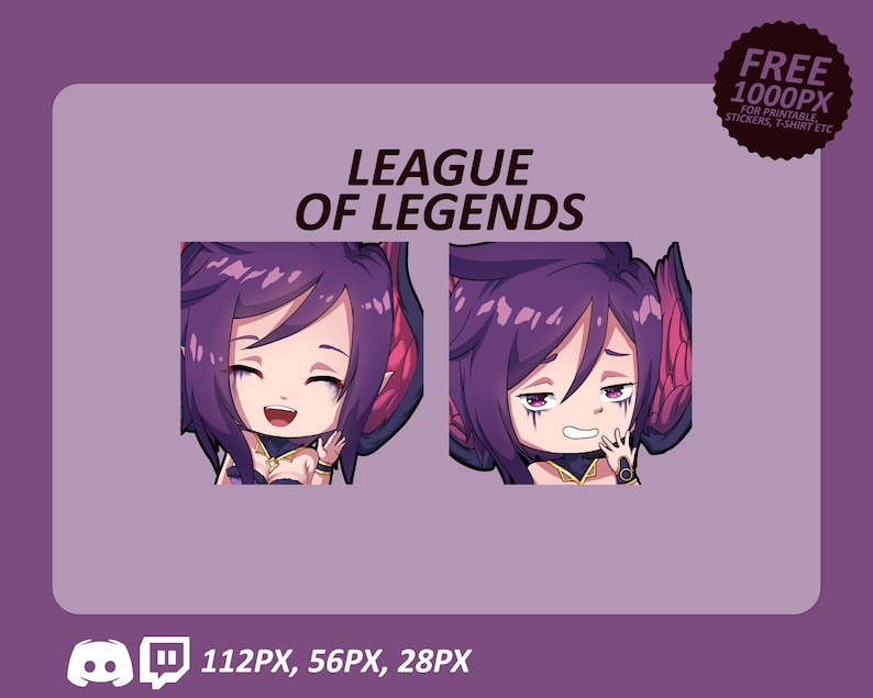 Morgana LOL Emotes, Morgana Emotes, League of Legends Emotes, Twitch ...
