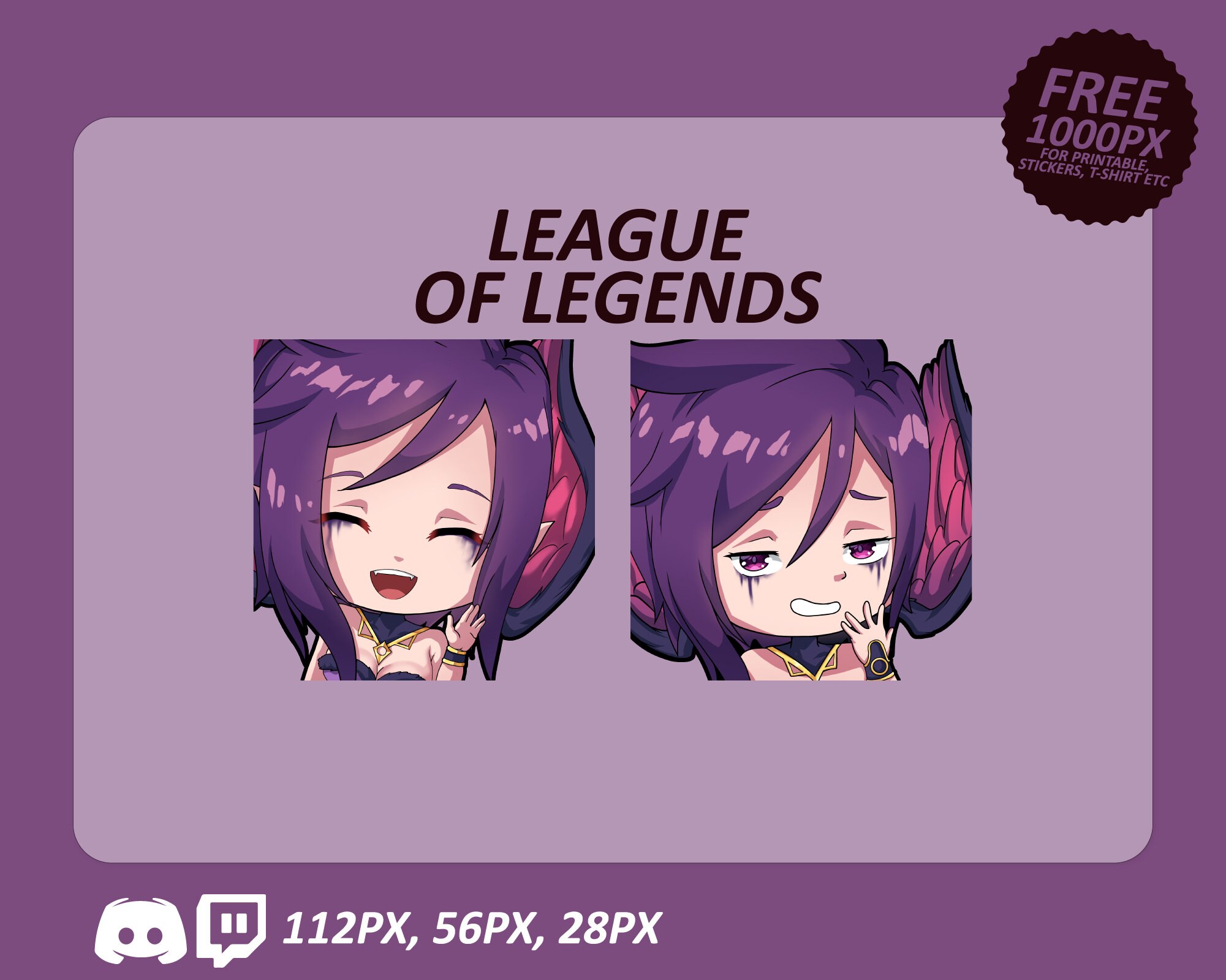 Morgana LOL Emotes, Morgana Emotes, League of Legends Emotes, Twitch ...