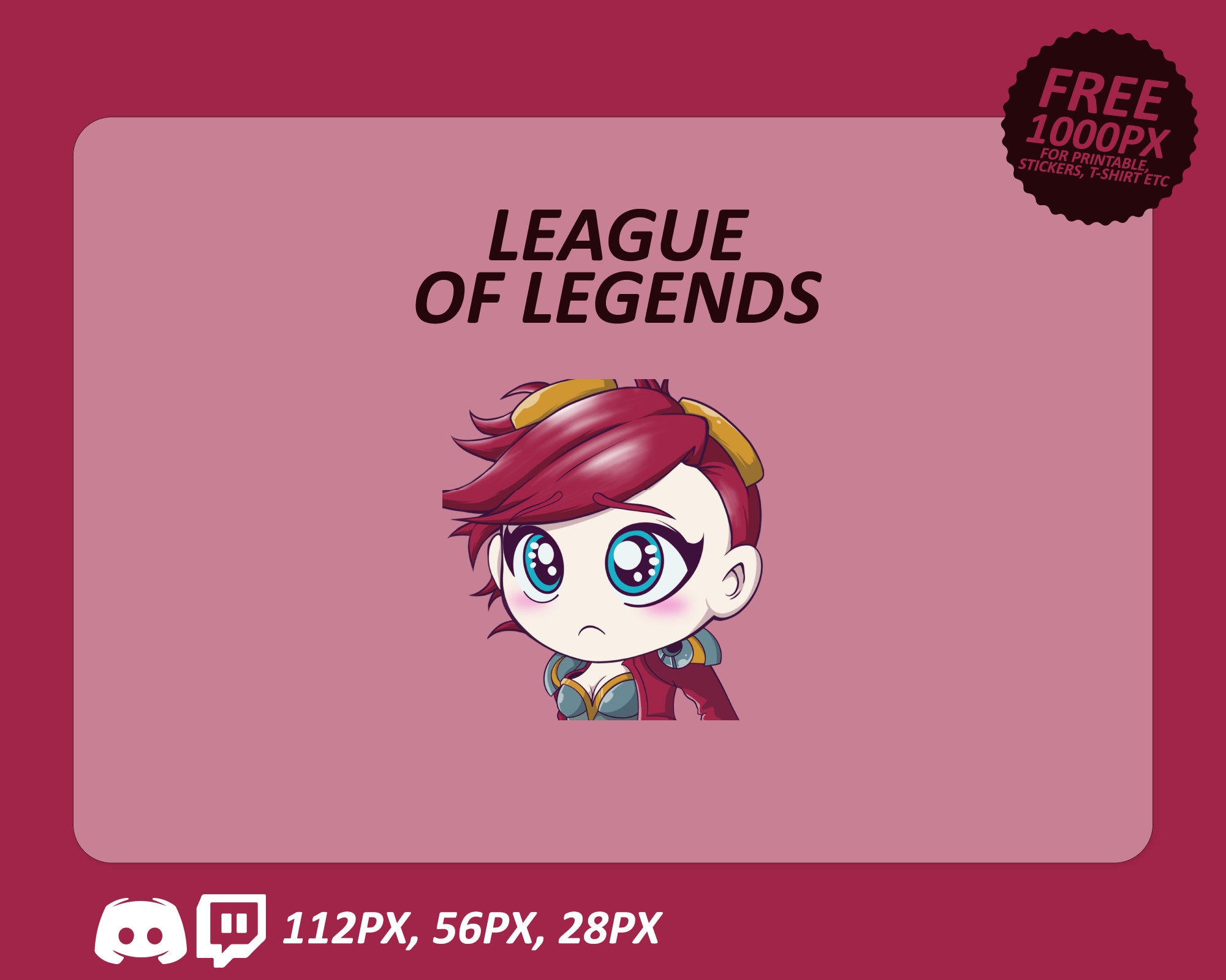 Vi LOL Emotes, Vi Emotes, League of Legends Emotes, Twitch Emotes ...