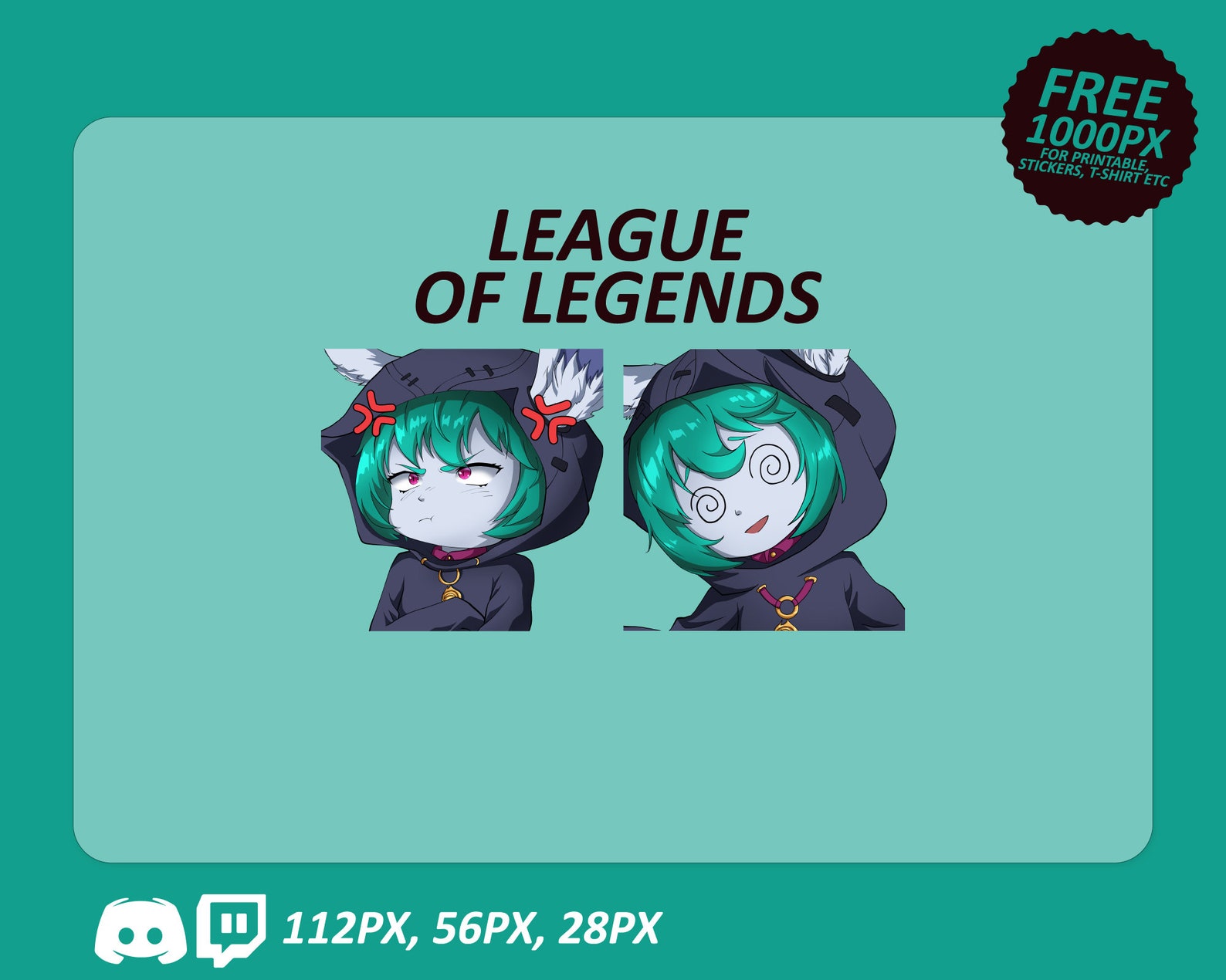 Vex LOL Emotes, Vex Emotes, League of Legends Emotes, Twitch Emotes ...