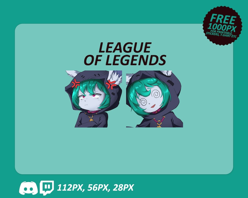 Vex LOL Emotes, Vex Emotes, League of Legends Emotes, Twitch Emotes ...