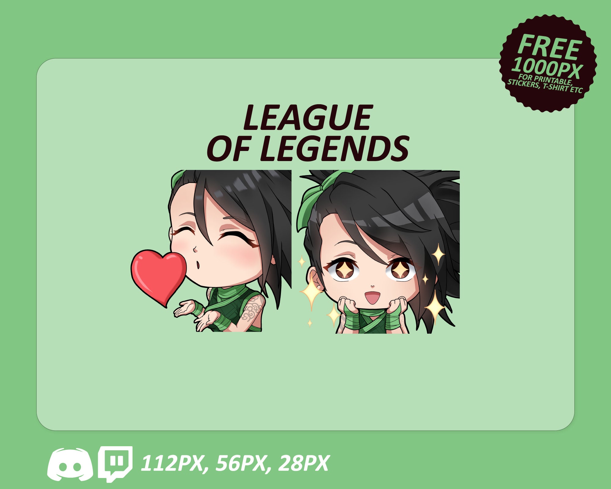 Akali LOL Emotes, Akali Emotes, League of Legends Emotes, Twitch Emotes ...