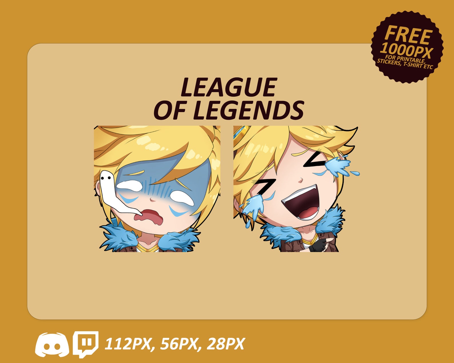 Ezreal LOL Emotes, Ezreal Emotes, League of Legends Emotes, Twitch ...