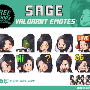 Sage Valorant Emotes, Sage Emotes, Valorant Emotes, Twitch Emotes ...