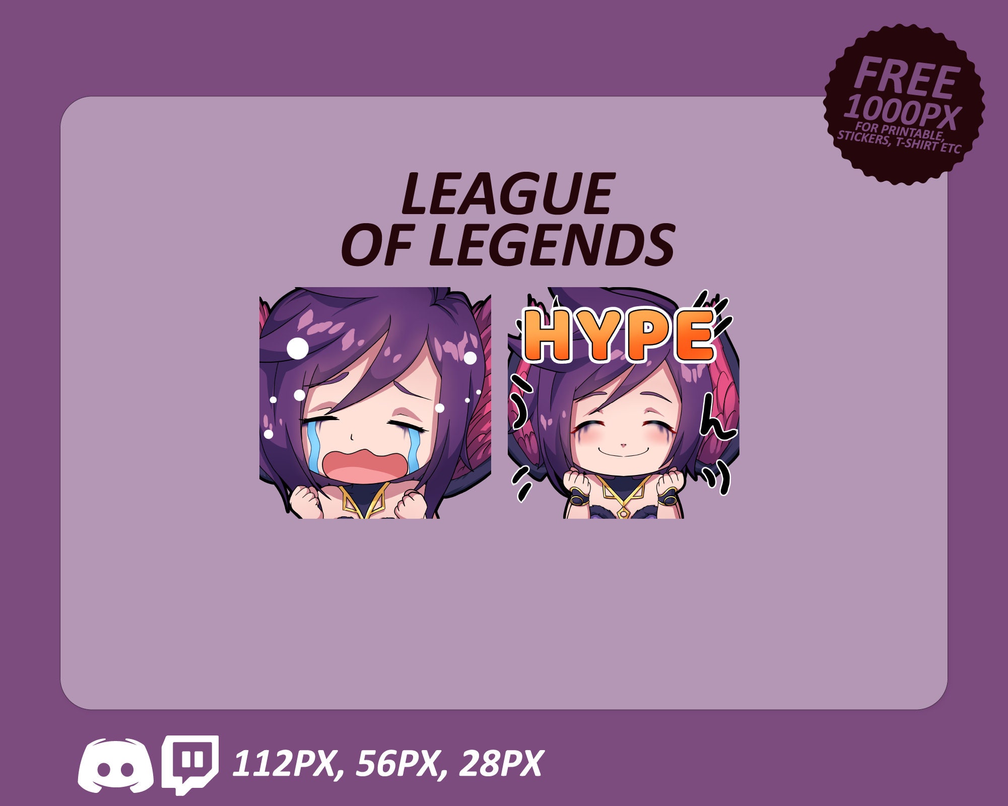 Morgana LOL Emotes, Morgana Emotes, League of Legends Emotes, Twitch ...