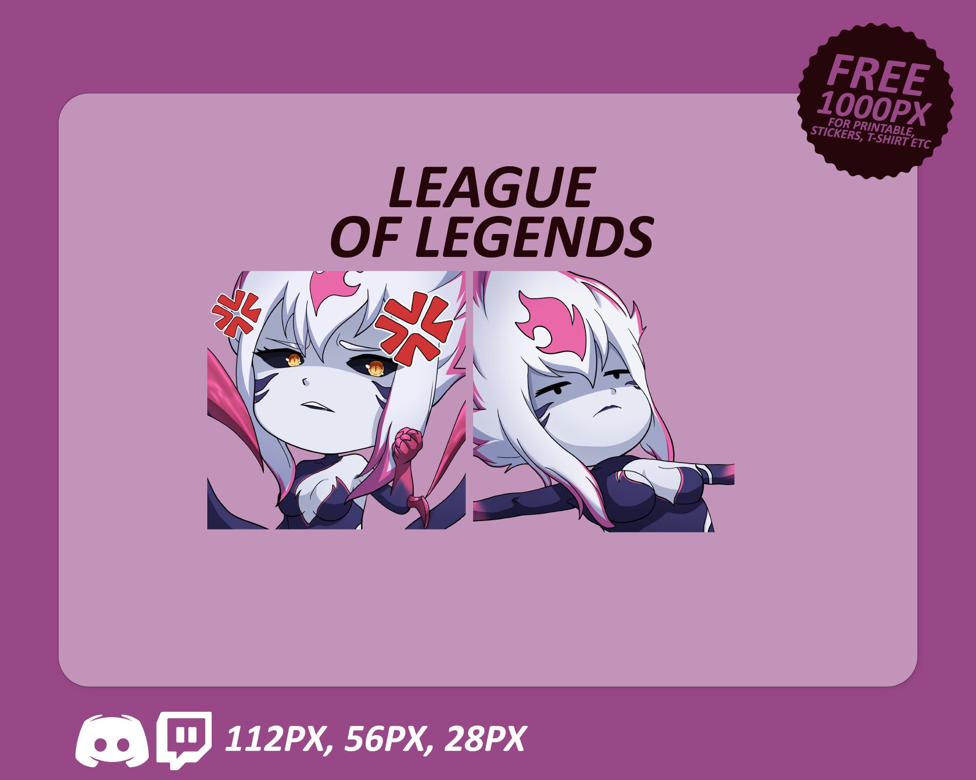 Evelyn LOL Emotes, Evelyn Emotes, League of Legends Emotes, Twitch ...