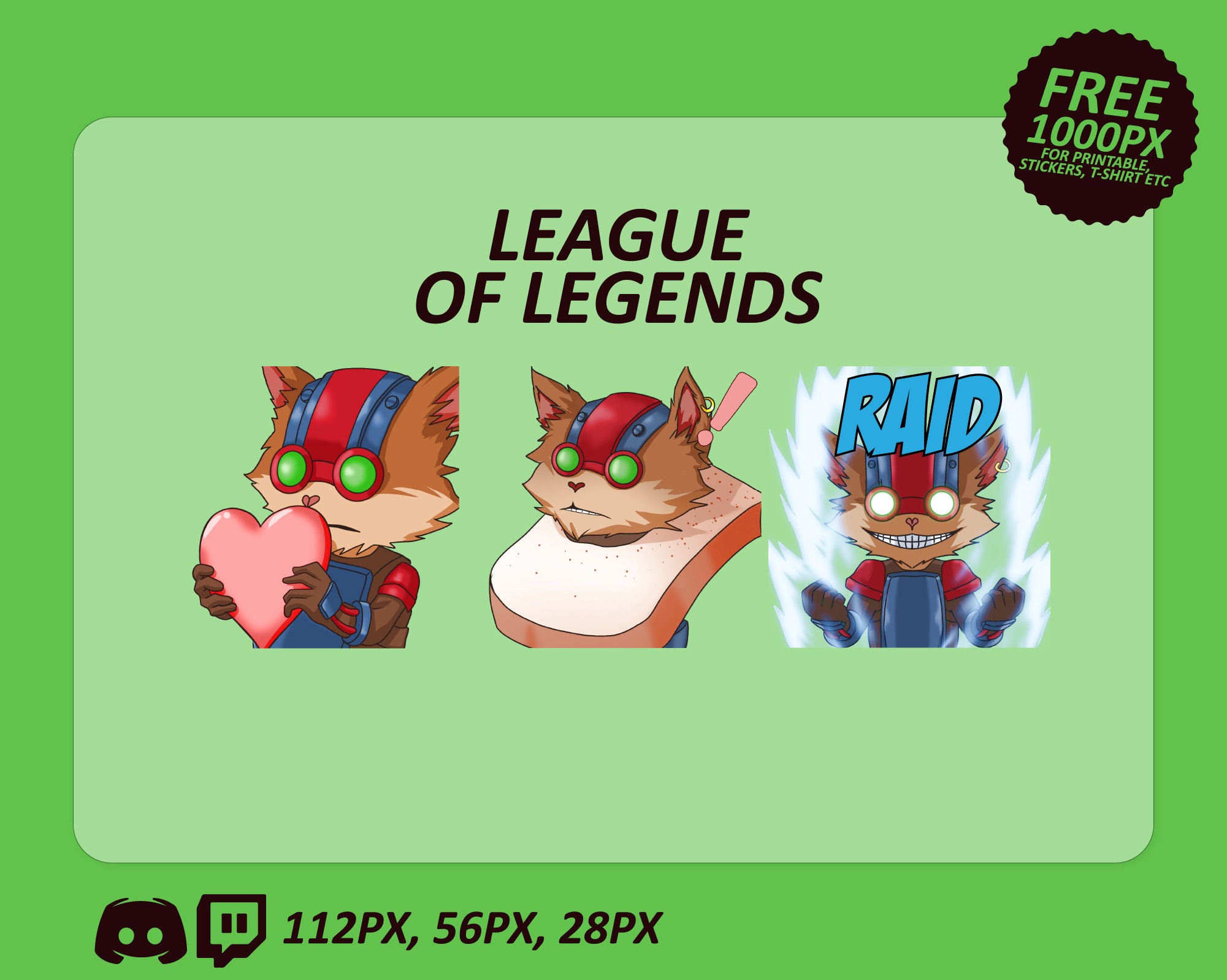 Ziggs LOL Emotes, Ziggs Emotes, League of Legends Emotes, Twitch Emotes ...